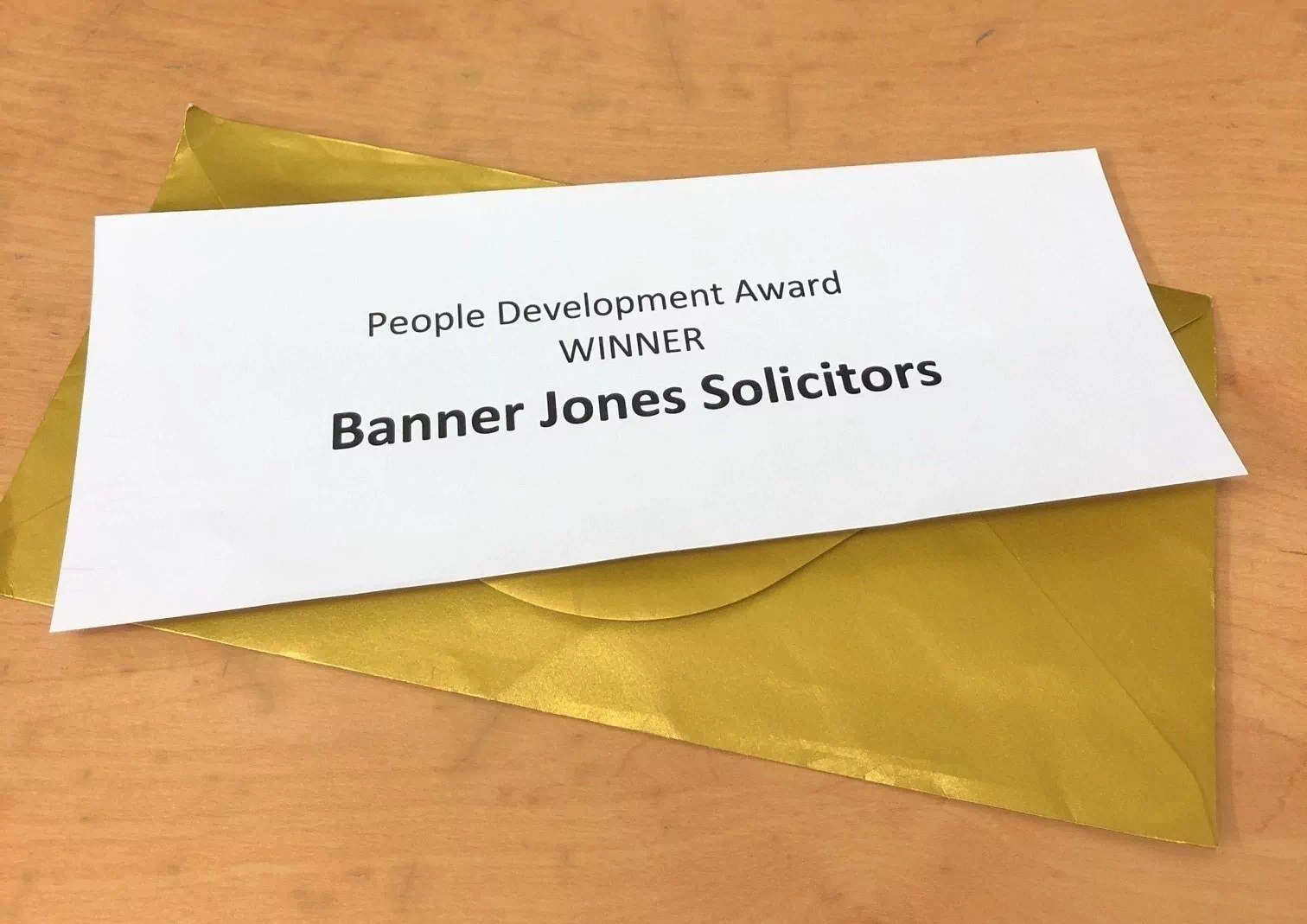 Banner Jones Solicitors recognised for commitment to staff development ...
